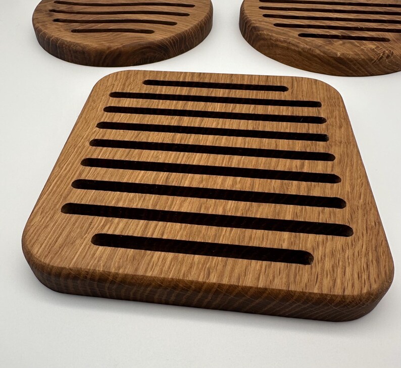 White Oak Trivets – Rustic Charm for Your Kitchen - Etsy