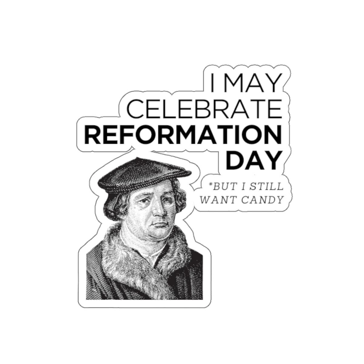 Kiss-cut Martin Luther Sticker, Reformation Day Sticker, Funny ...