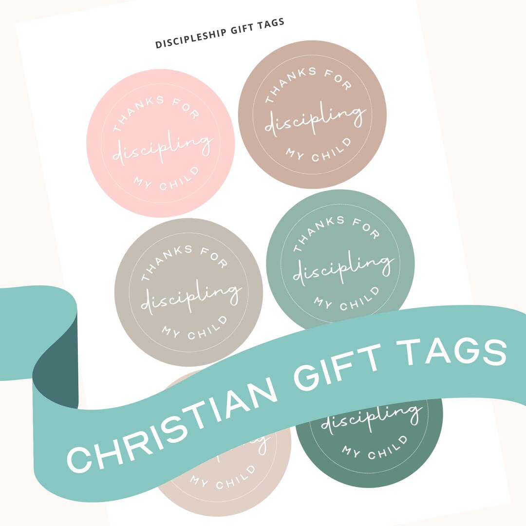 Christian Teacher Appreciation Gift Tag Private School Scripture Thank ...