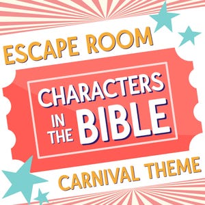 Christian Escape Room Bible Characters Trivia Game Printable Church ...