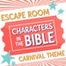 Christian Escape Room Bible Characters Trivia Game Printable Church ...