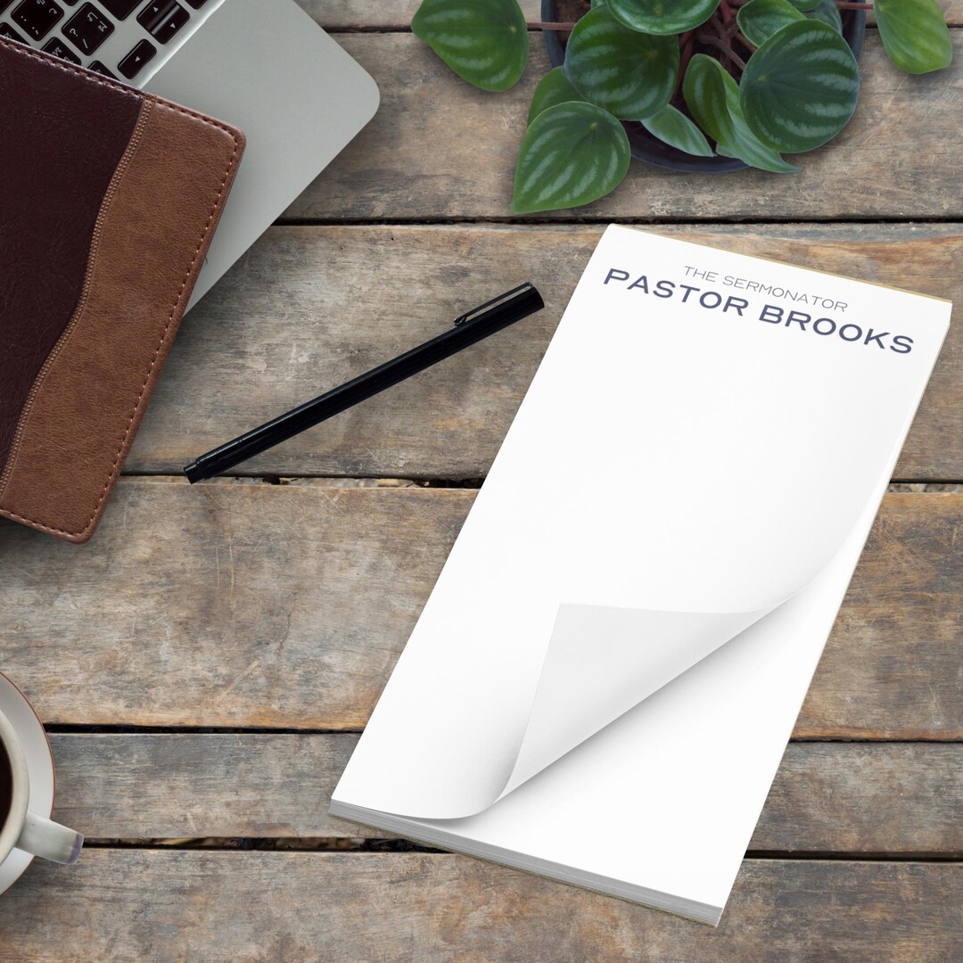 Personalized Pastor Notepad Custom Funny Pastor Gift Bible Study ...