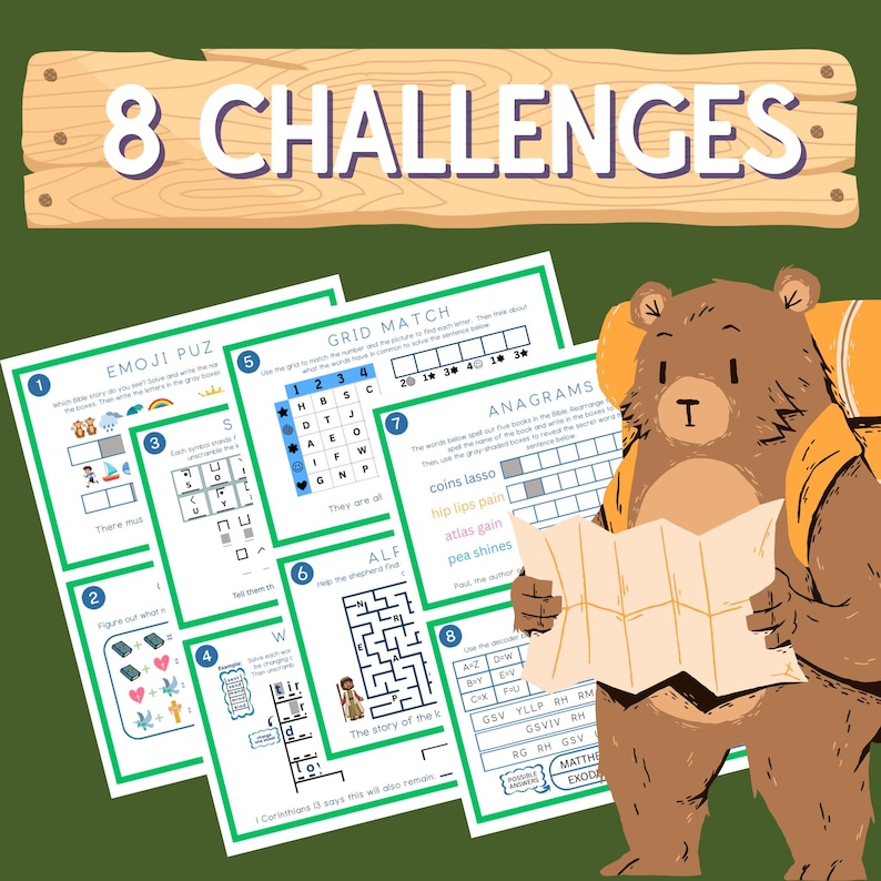 Christian Escape Room Bible Trivia Game Printable Church Scripture ...