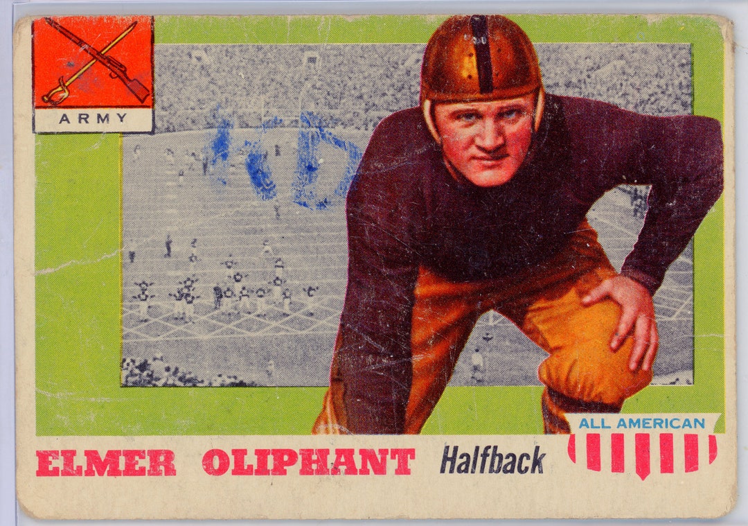 Elmer Oliphant Halfback 1955 Football Card - Etsy
