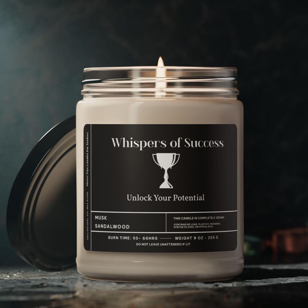 Candle for Traders Whispers of Success Ocean and Musk Trading Candle ...