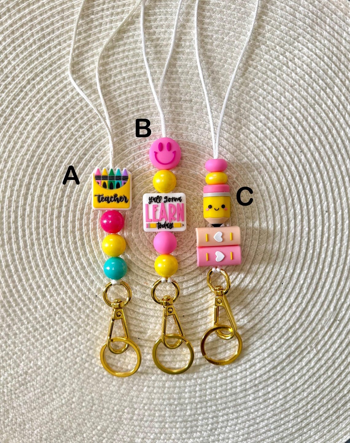Teacher Lanyard || Teacher Appreciation Gift || Teacher Lanyards - Etsy