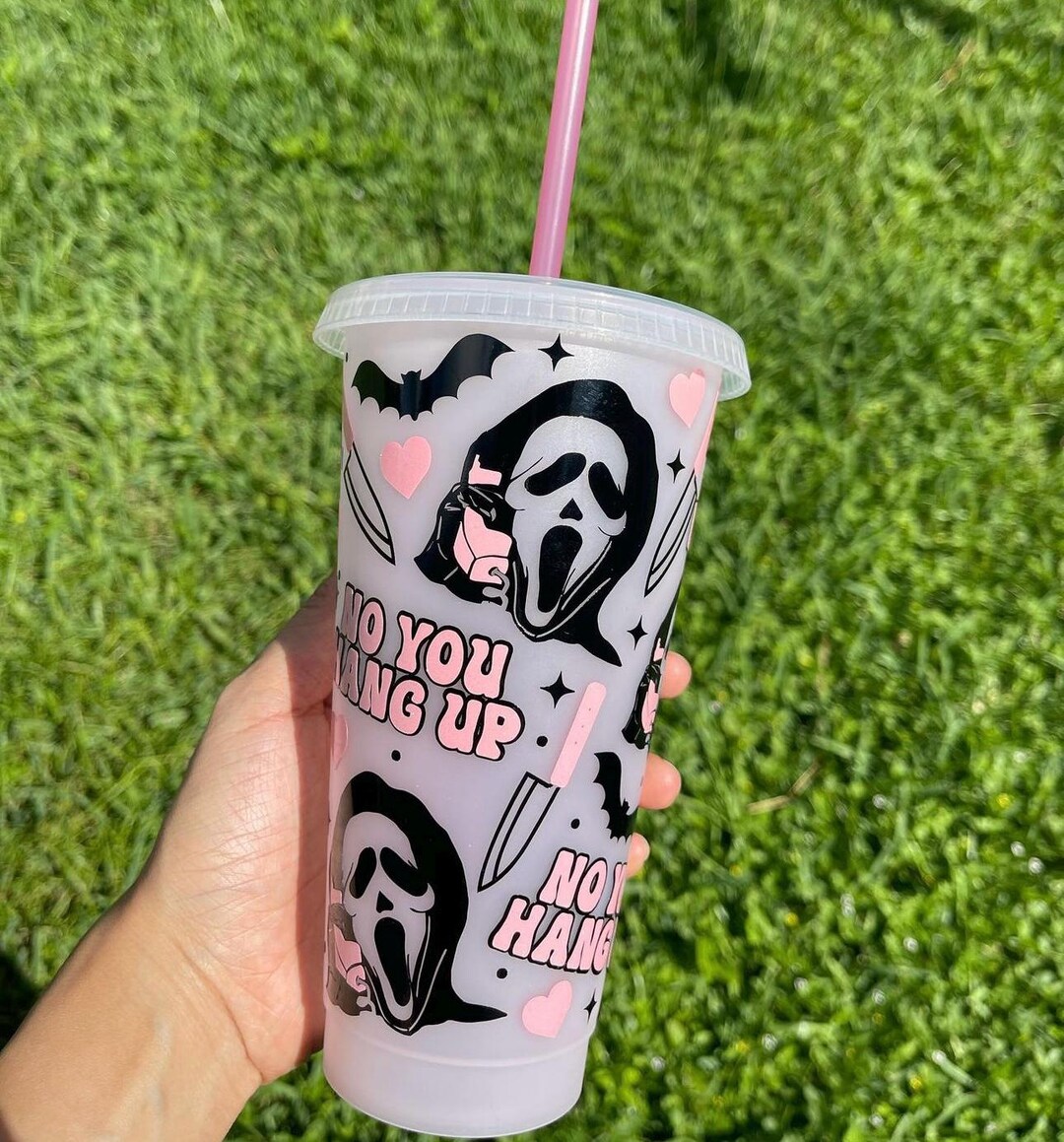 Scream Halloween Cold Cup No You Hang up Cold Cup - Etsy