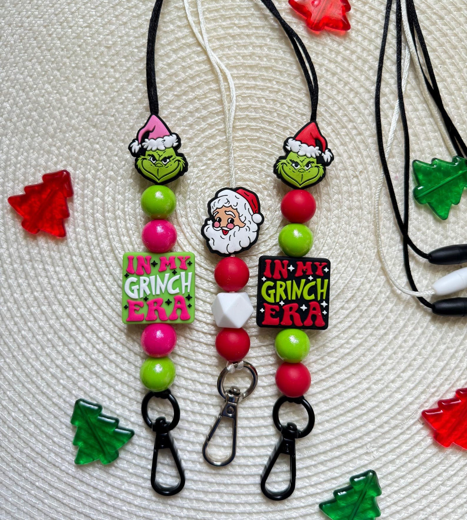 Christmas Lanyard || Santa Lanyard || Grinch Lanyard || Holiday Lanyard ...