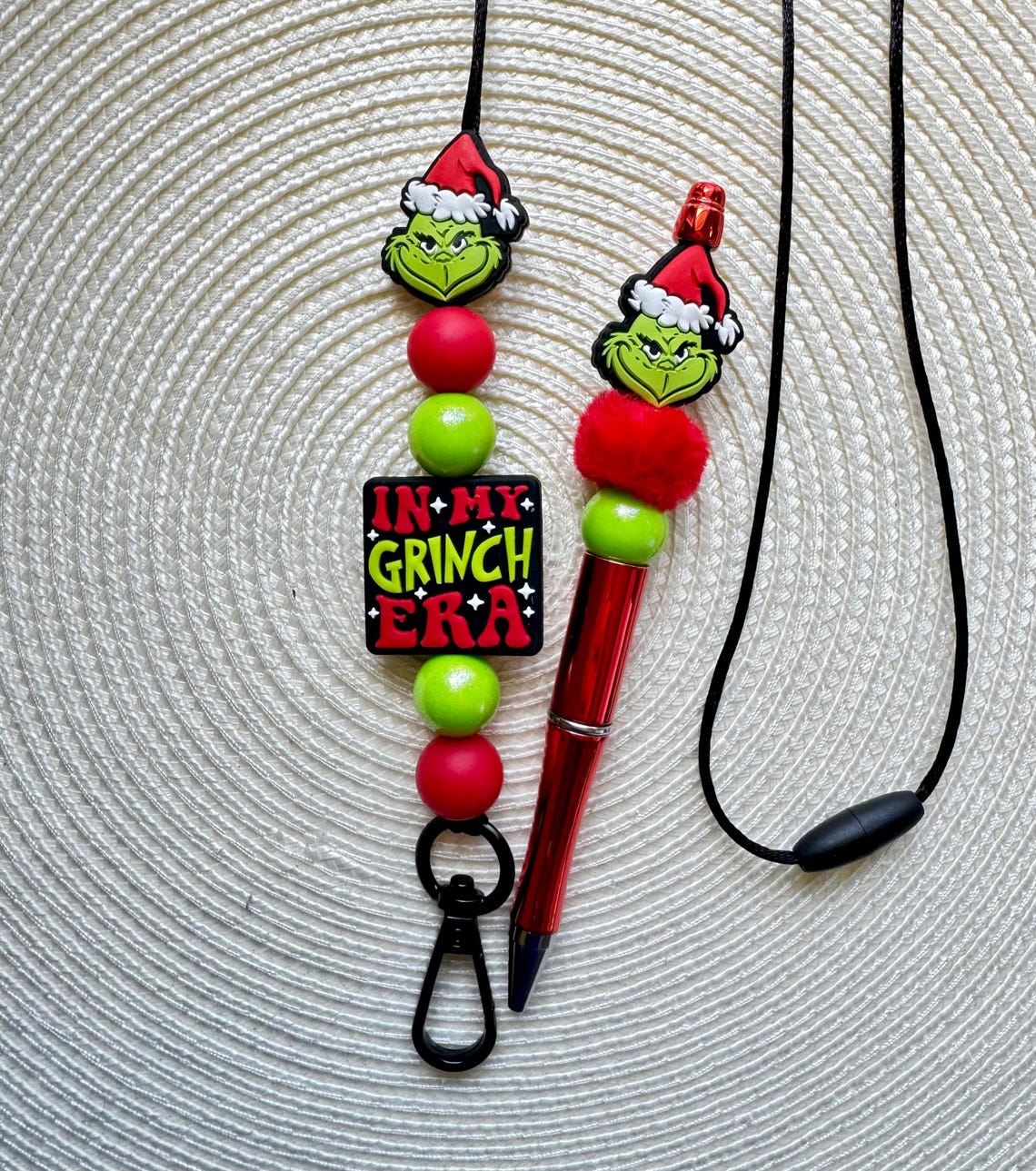 Christmas Lanyard || Santa Lanyard || Grinch Lanyard || Holiday Lanyard ...