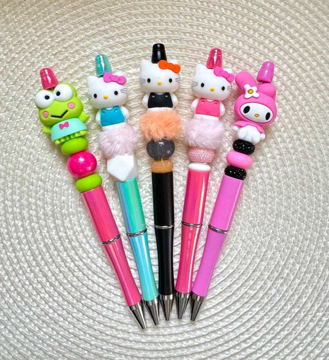 Hello Kitty Pen || Sanrio Pen || Kerop Pen || HK Beaded Pen || Kawaii ...