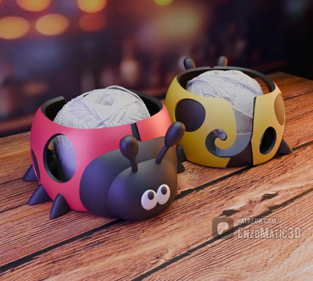 Ladybug Bowl - Crochet Bowl - 3MF, STL File for 3D Print - Etsy