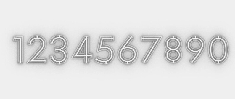 Numbers 3D - STL File for 3D Printer, 3D Printing - Etsy
