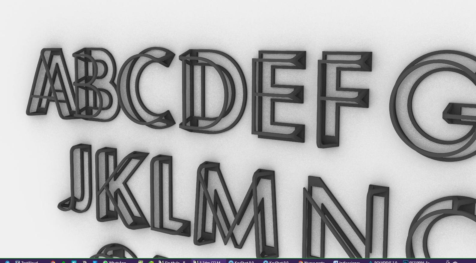 Letters Alphabet 3D STL - STL File for 3D Printer, 3D Printing - Etsy