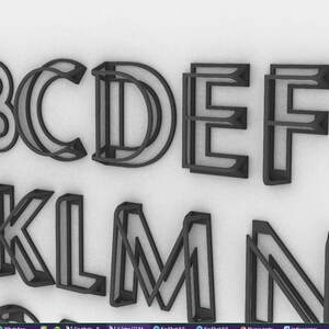 Letters Alphabet 3D STL - STL File for 3D Printer, 3D Printing - Etsy