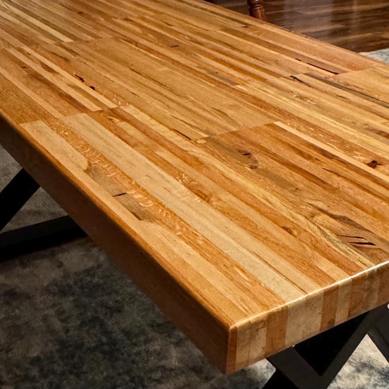 Butcher Block Table - Etsy