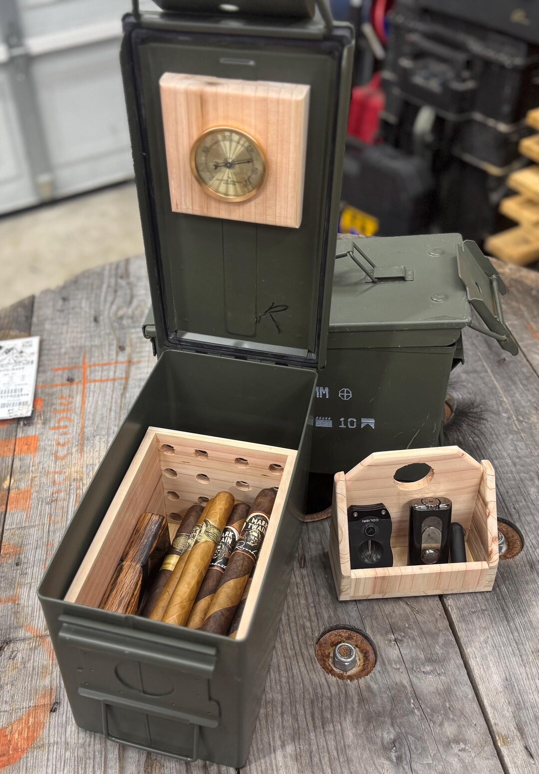 Customizable Ammo Can Humidor Cedar-lined Cigar Box Military Surplus ...