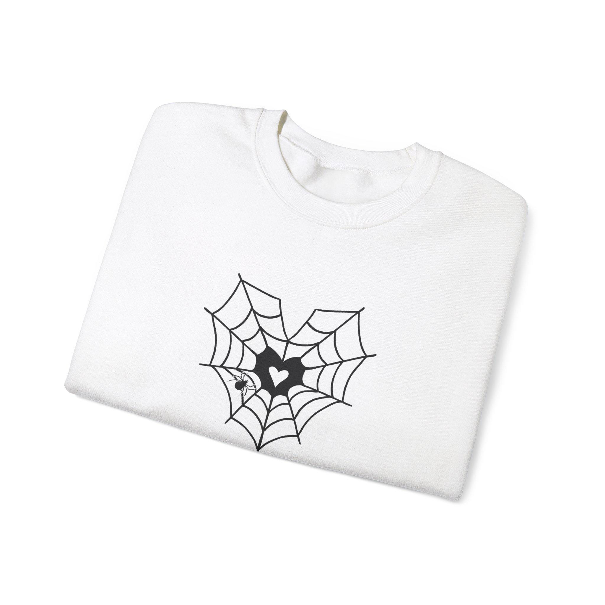Cute Spider Web, Heart Spider Web, Spider Web, Sweatshirt, Halloween ...