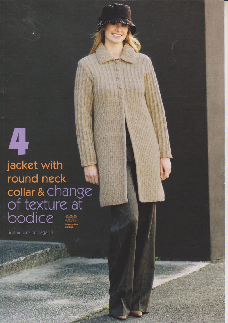 Cream Coat, Cable Coat and Bodice Coat Knitting Patterns - Etsy