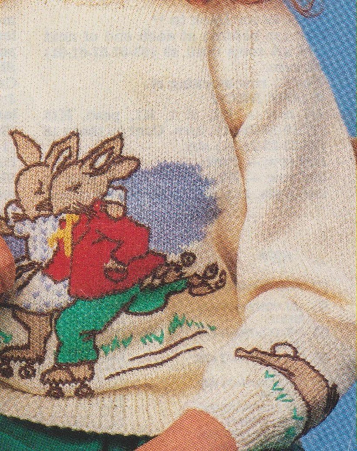 Bunnykins Sweater Knitting Pattern - Etsy
