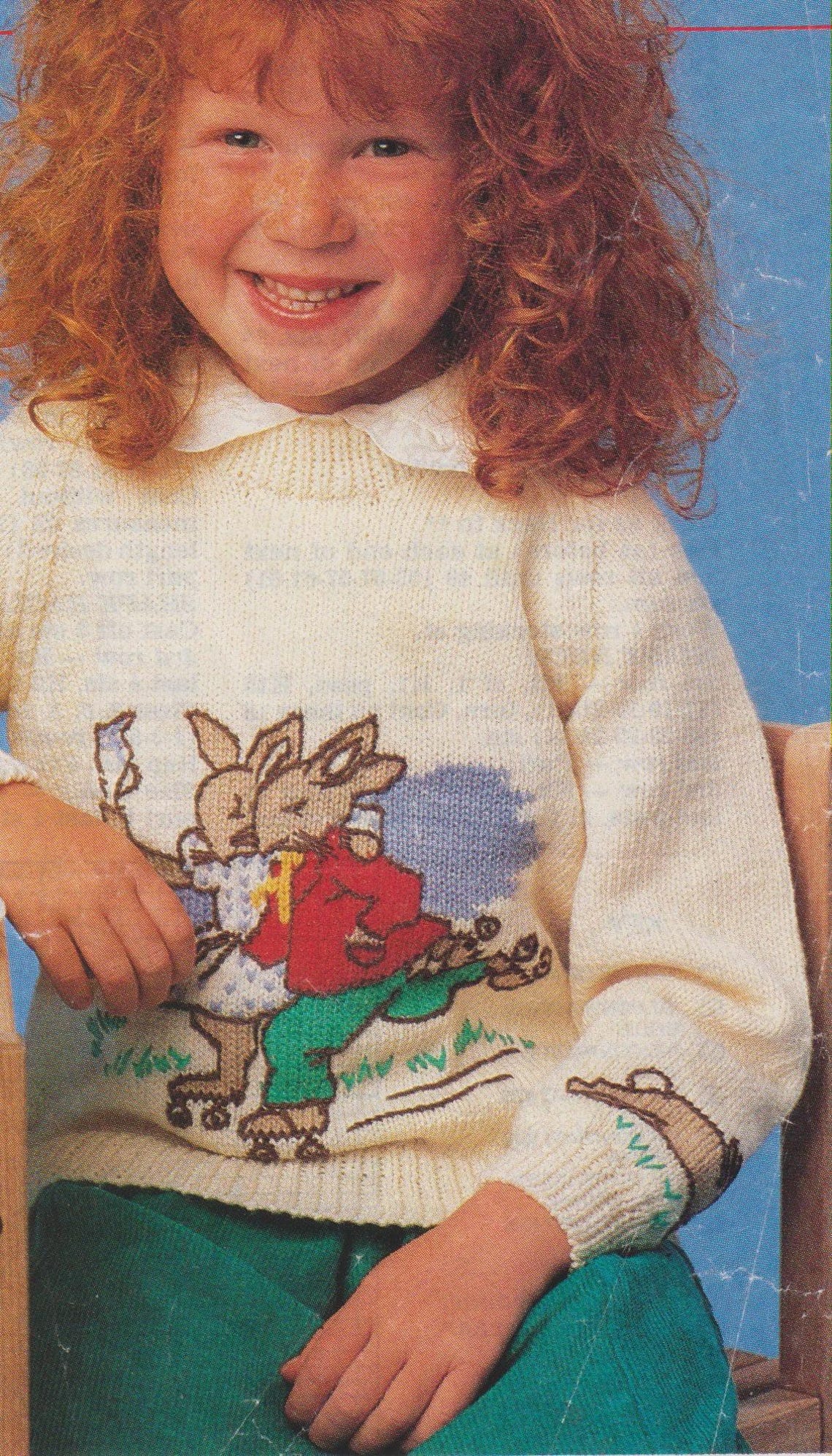 Bunnykins Sweater Knitting Pattern - Etsy