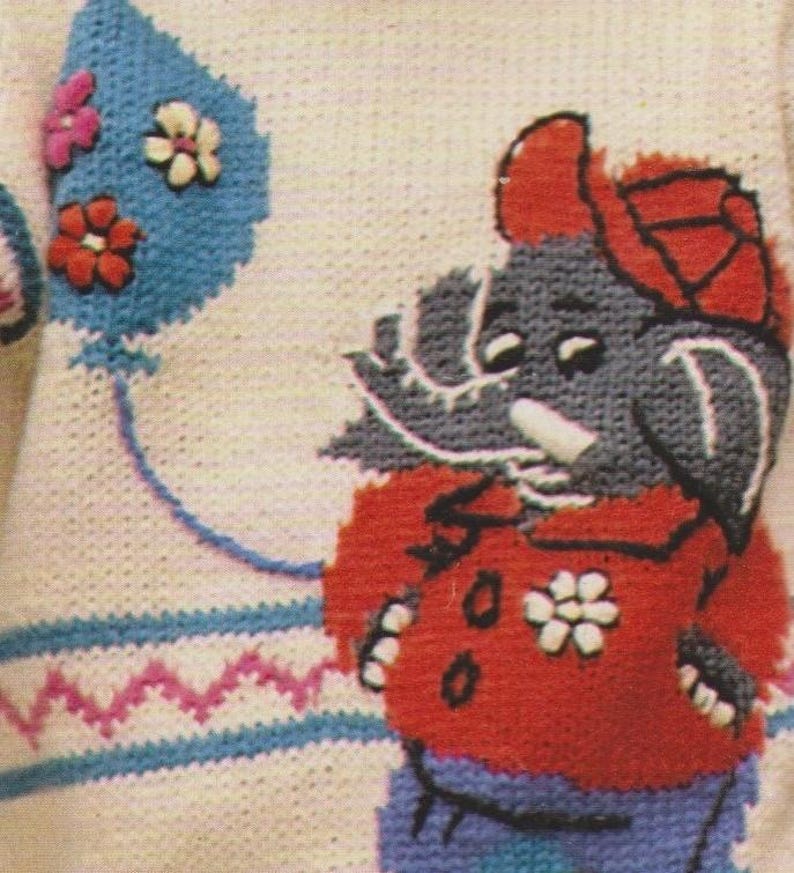 Elephant Sweaters Kids Knitting Pattern - Etsy