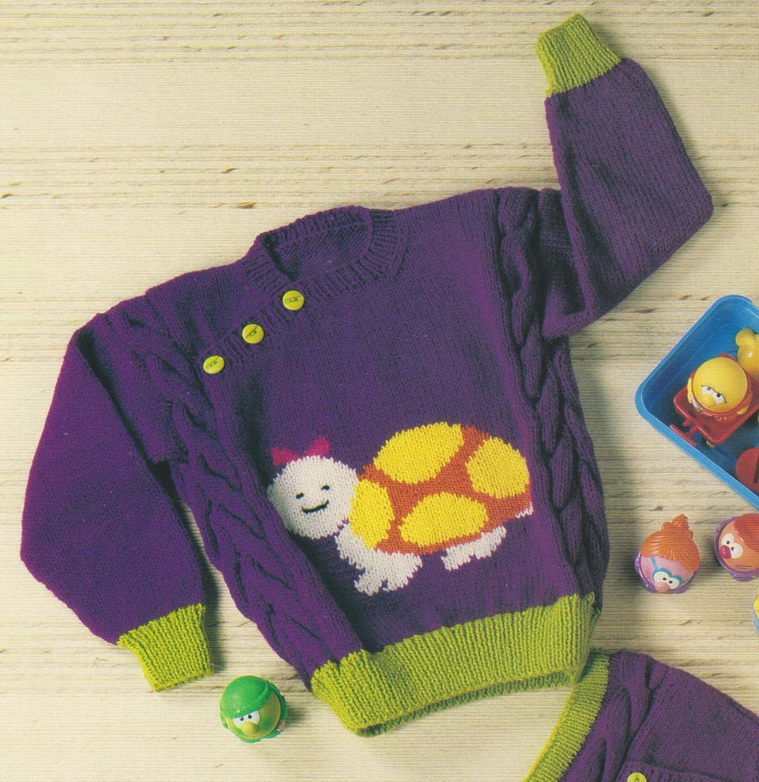 Turtle Sweater Knitting Pattern - Etsy