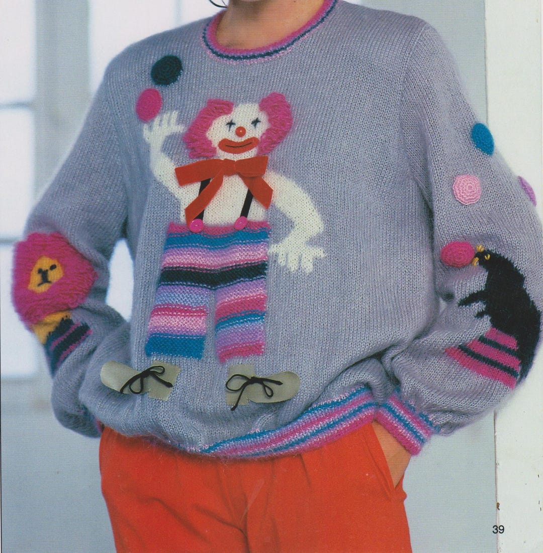 Circus Sweater Woman's Knitting Pattern - Etsy