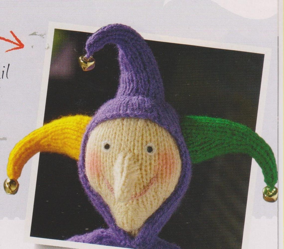 Court Jester Knitting Pattern - Etsy