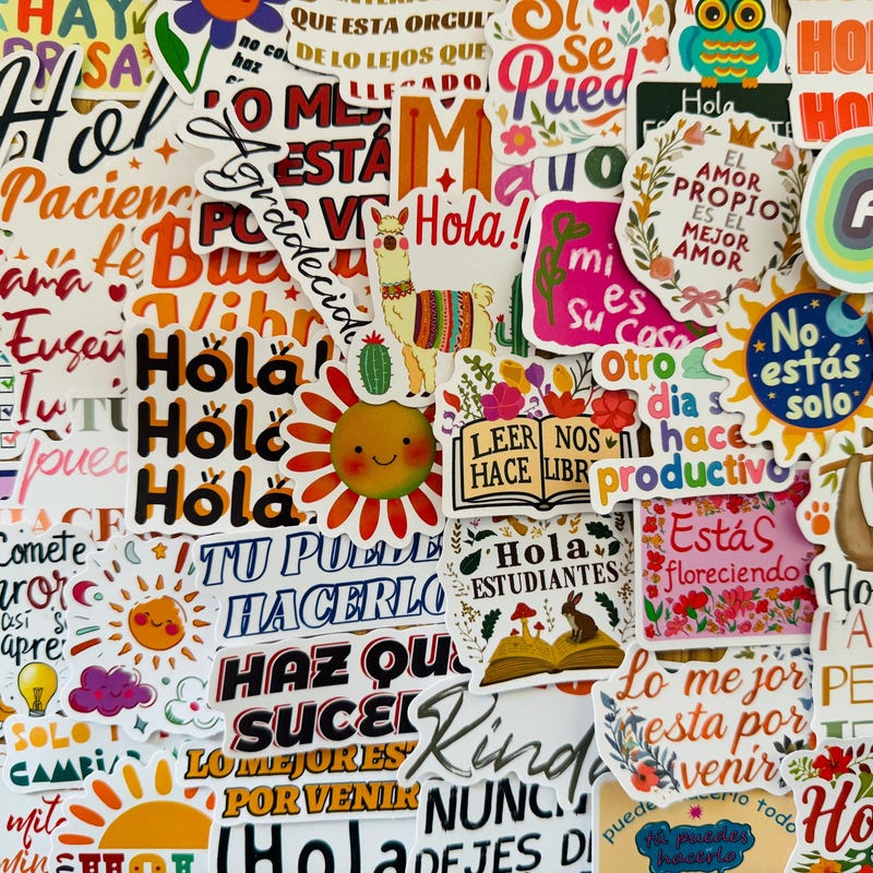 Journal Stickers Spanish - Etsy UK