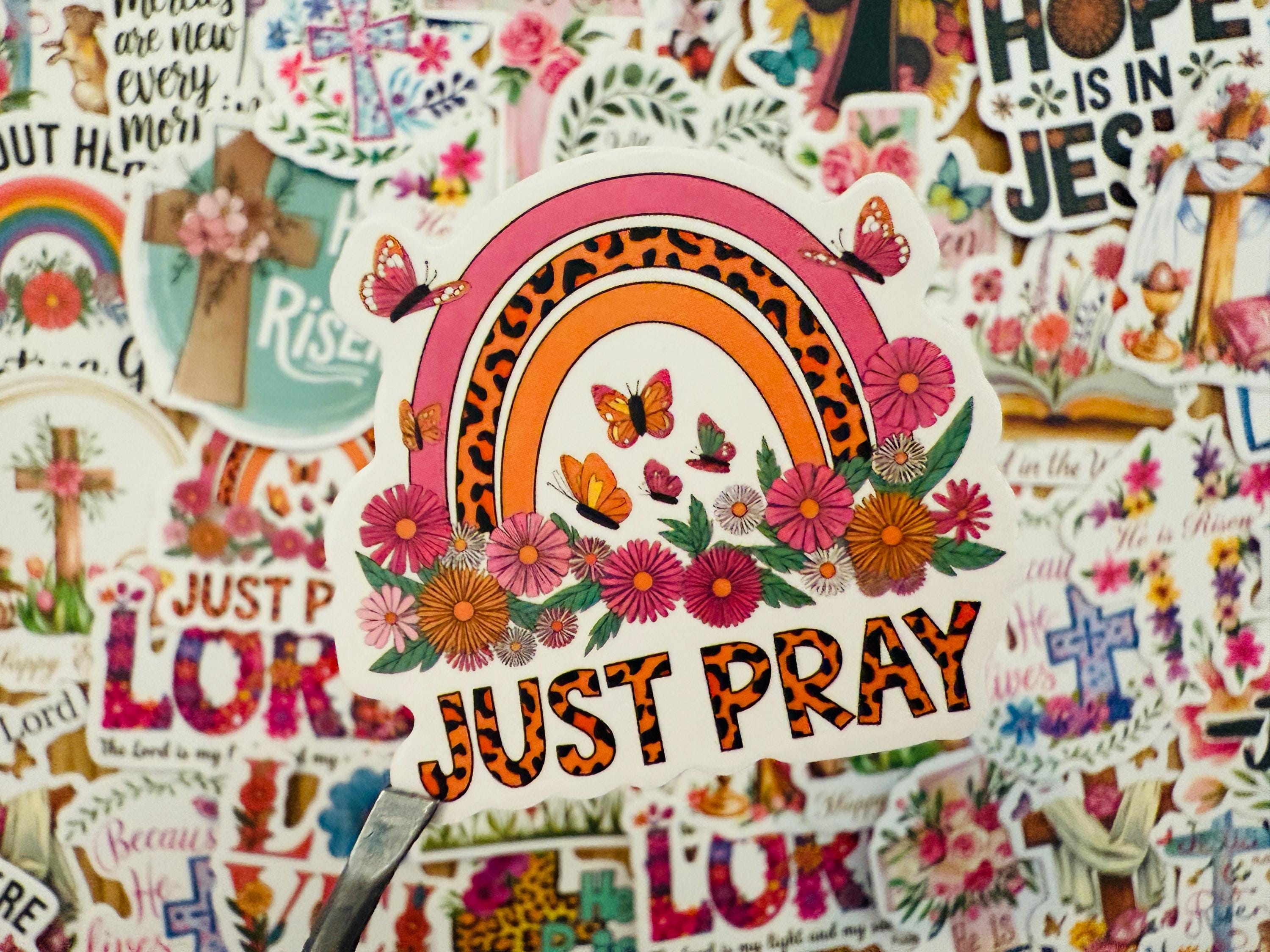 Christian Sticker Pack: Jesus, Bible Verses, Faith Decals - Etsy