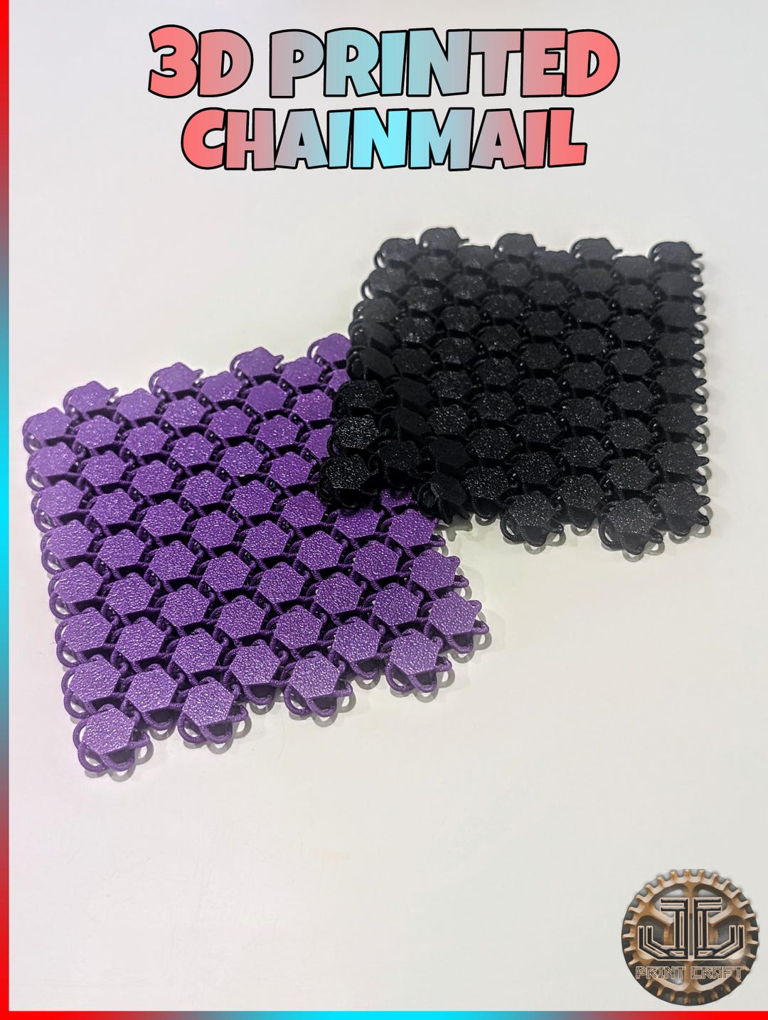 3d Printed NASA Chainmail Armor (4.5"x4") - Etsy