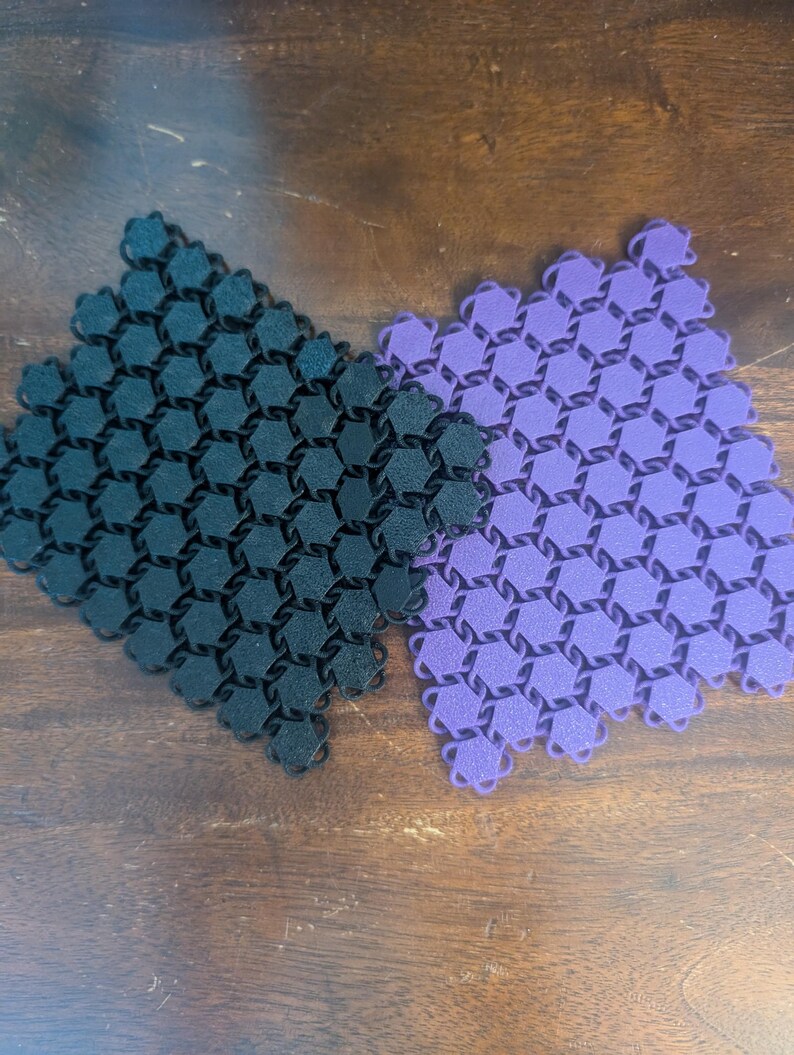 3d Printed NASA Chainmail Armor (4.5"x4") - Etsy