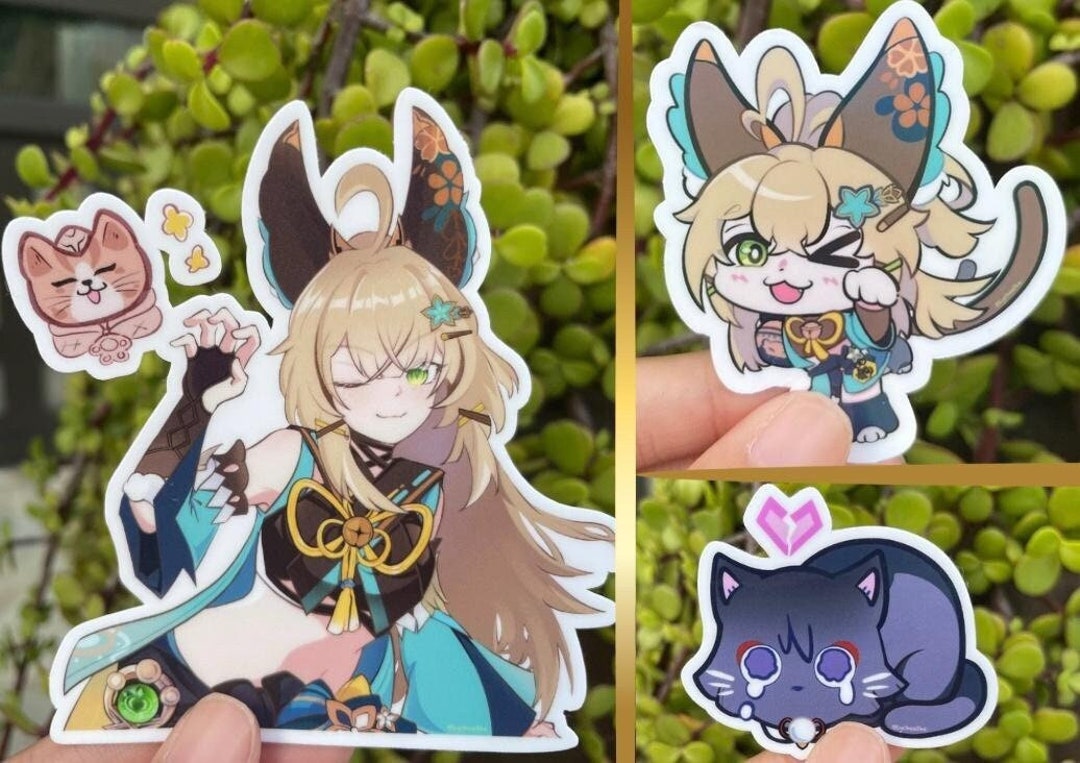 Genshin Impact Sticker Collection: Kirara Peeker Sticker, Kirara Chibi ...