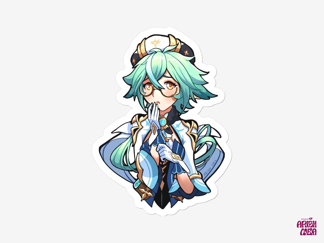 Sucrose Genshin Impact Vinyl Sticker - Etsy