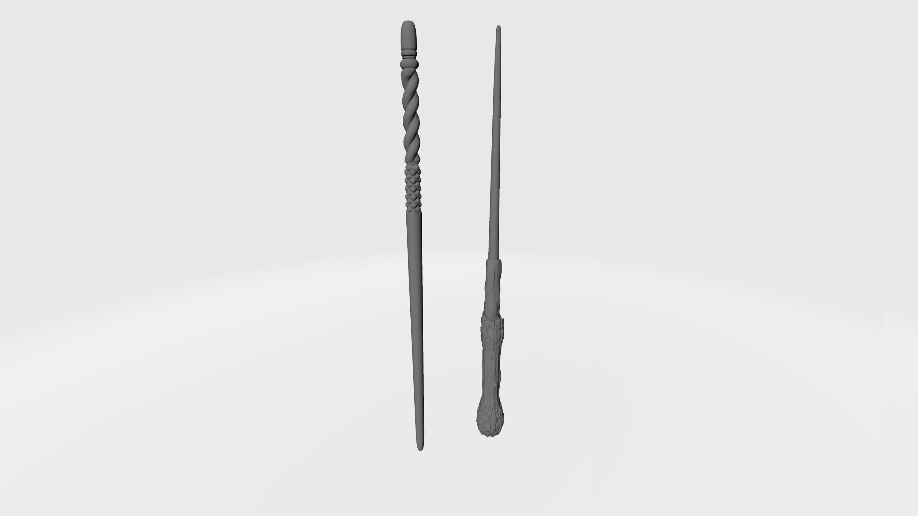 Wizard Character Wands and Stand DIY Kit 3D Print Harry Potter - Etsy