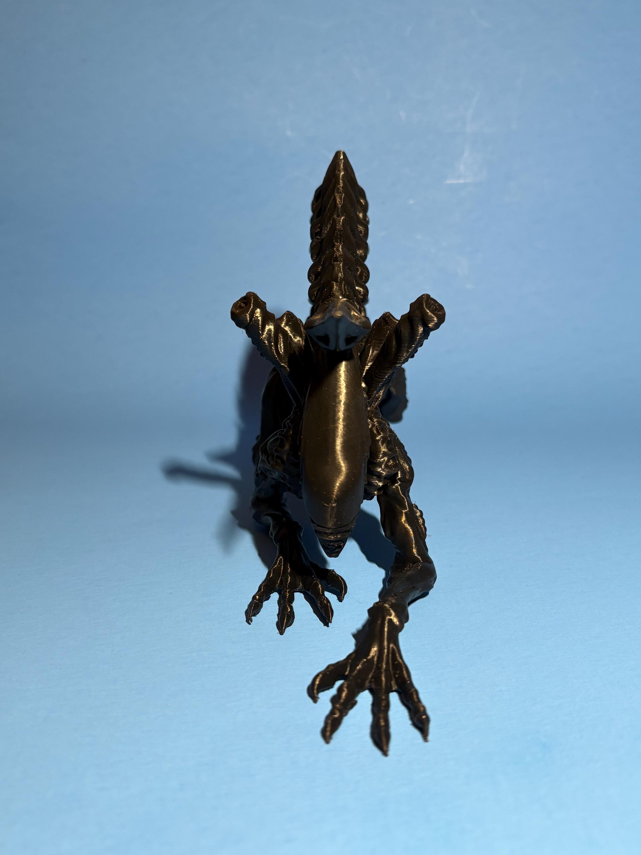 Alien Xenomorph Statue 3D Printed – Intricate Sci-fi Collectible ...