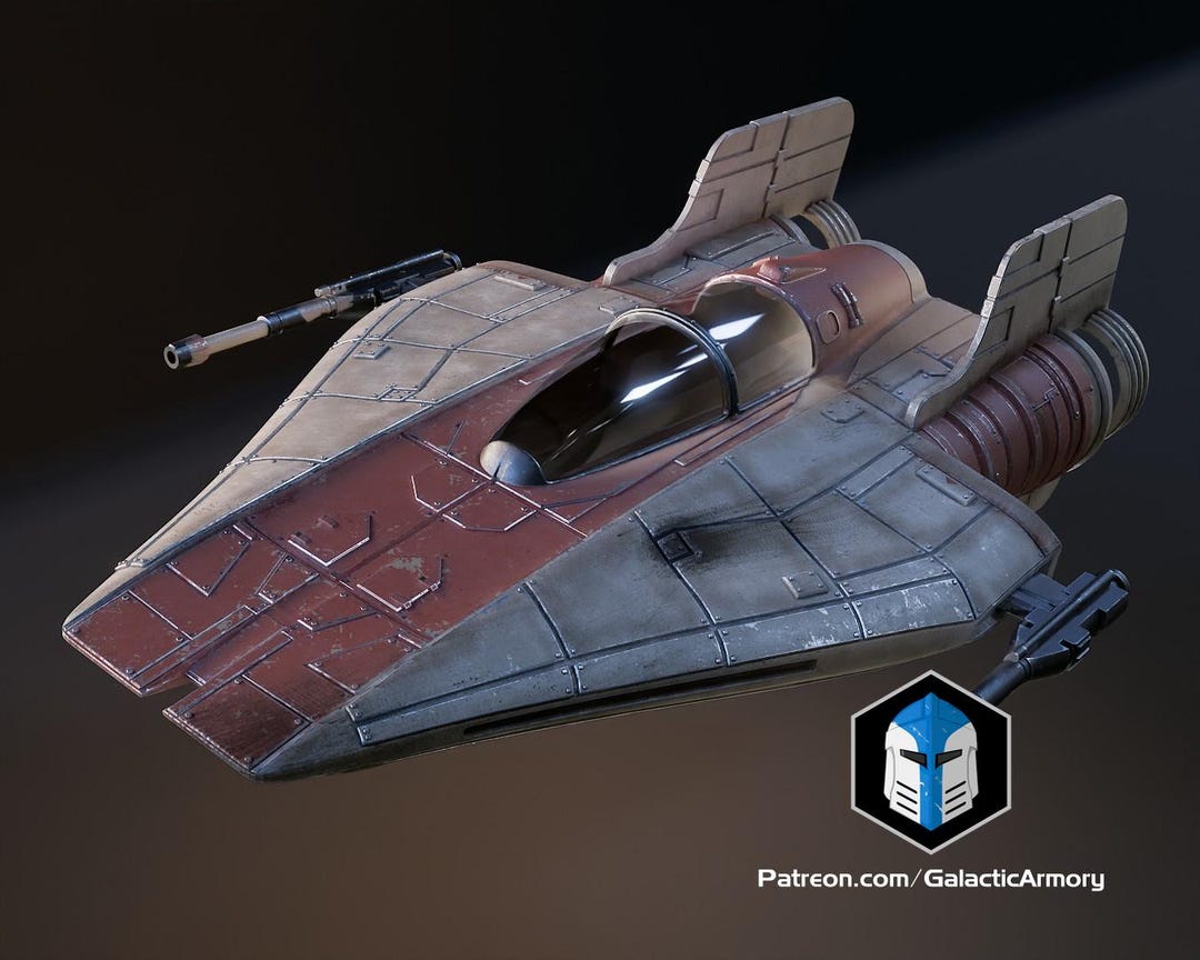 A-wing Star Wars Replica Tea Light Model 3D Printed- Galactic Armory - Etsy