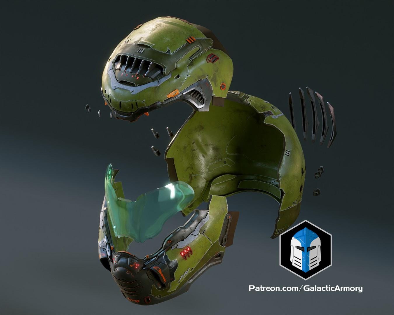Doom Slayer Helmet DIY Kit 3D Printed- Galactic Armory - Etsy
