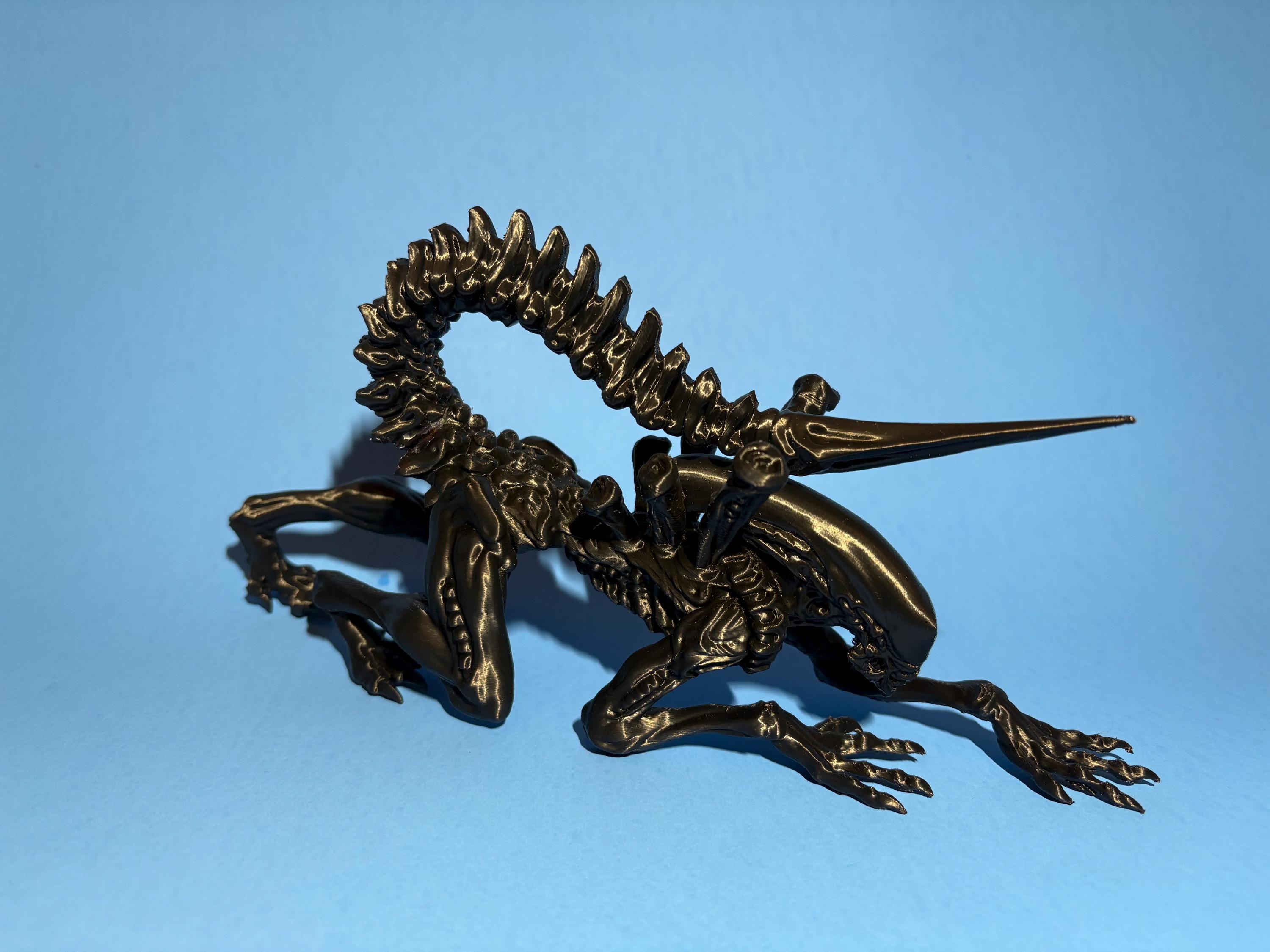 Alien Xenomorph Statue 3D Printed Intricate Sci-fi Collectible - Etsy