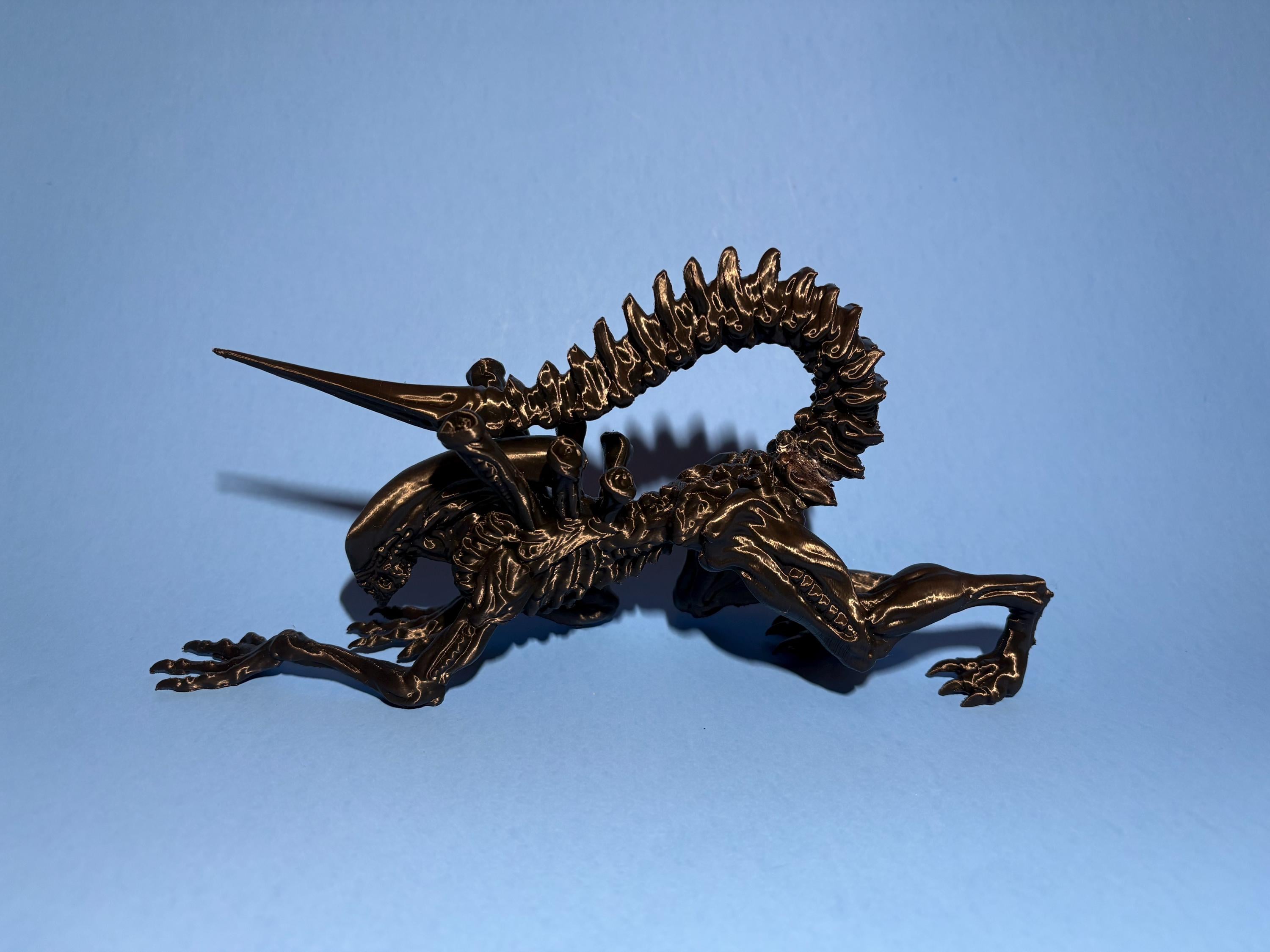 Alien Xenomorph Statue 3D Printed – Intricate Sci-fi Collectible ...