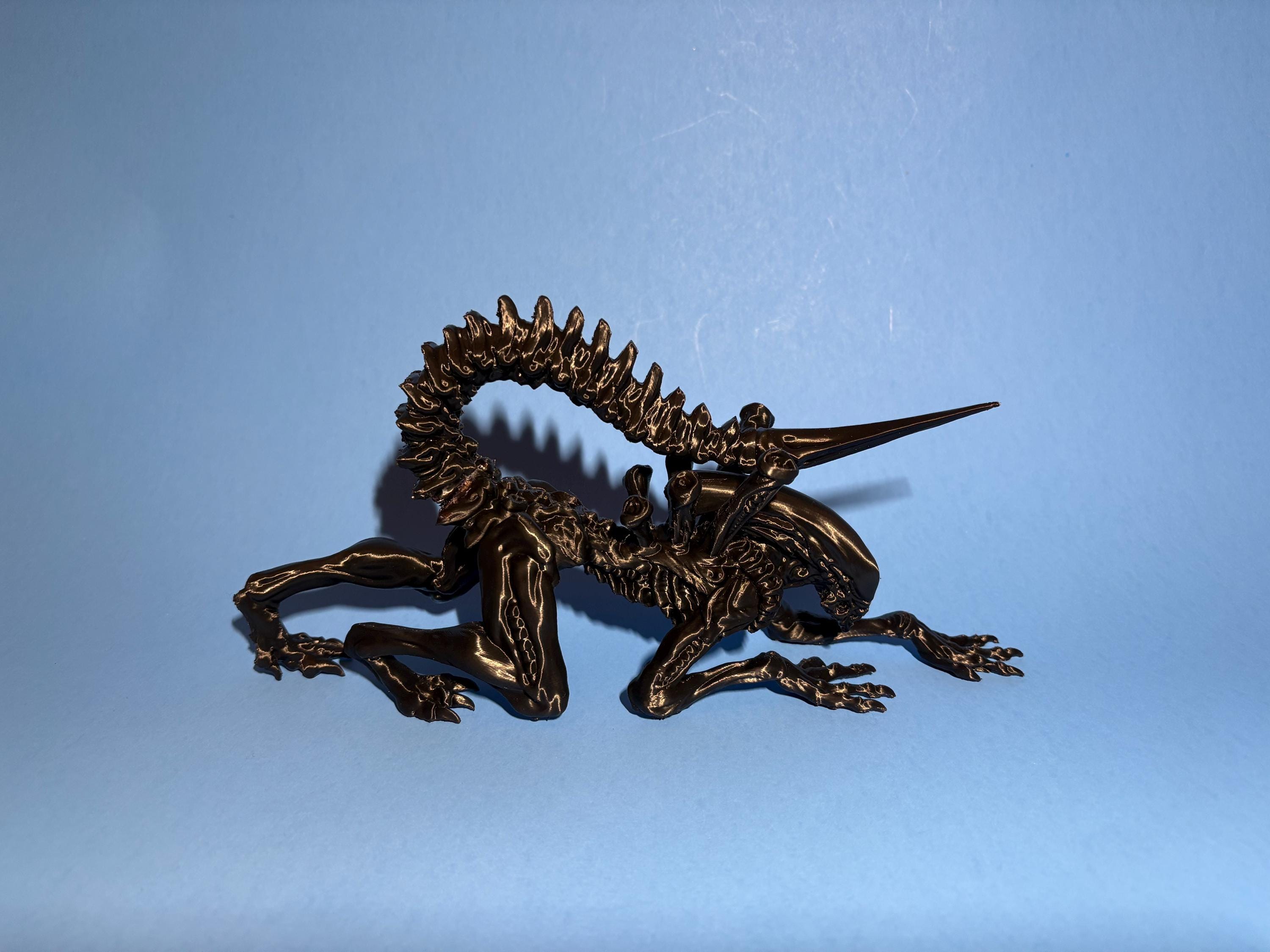 Alien Xenomorph Statue 3D Printed – Intricate Sci-fi Collectible ...