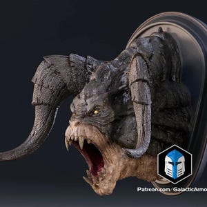 Deathclaw Head Trophy Wall Mount 3D Printed- Galactic Armory - Etsy
