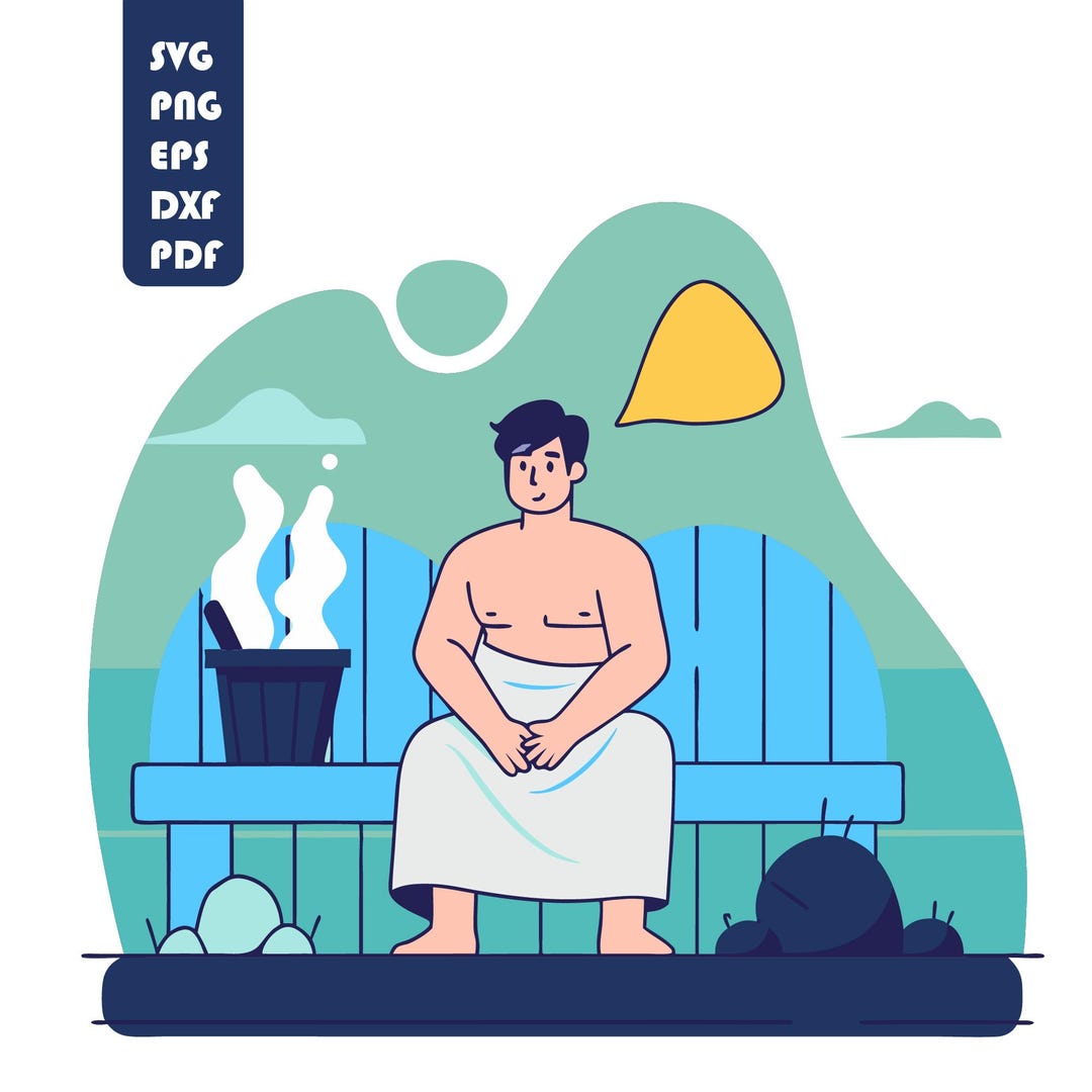 Sauna SVG: Bathhouse Vector Clipart (digital Download) - Etsy UK