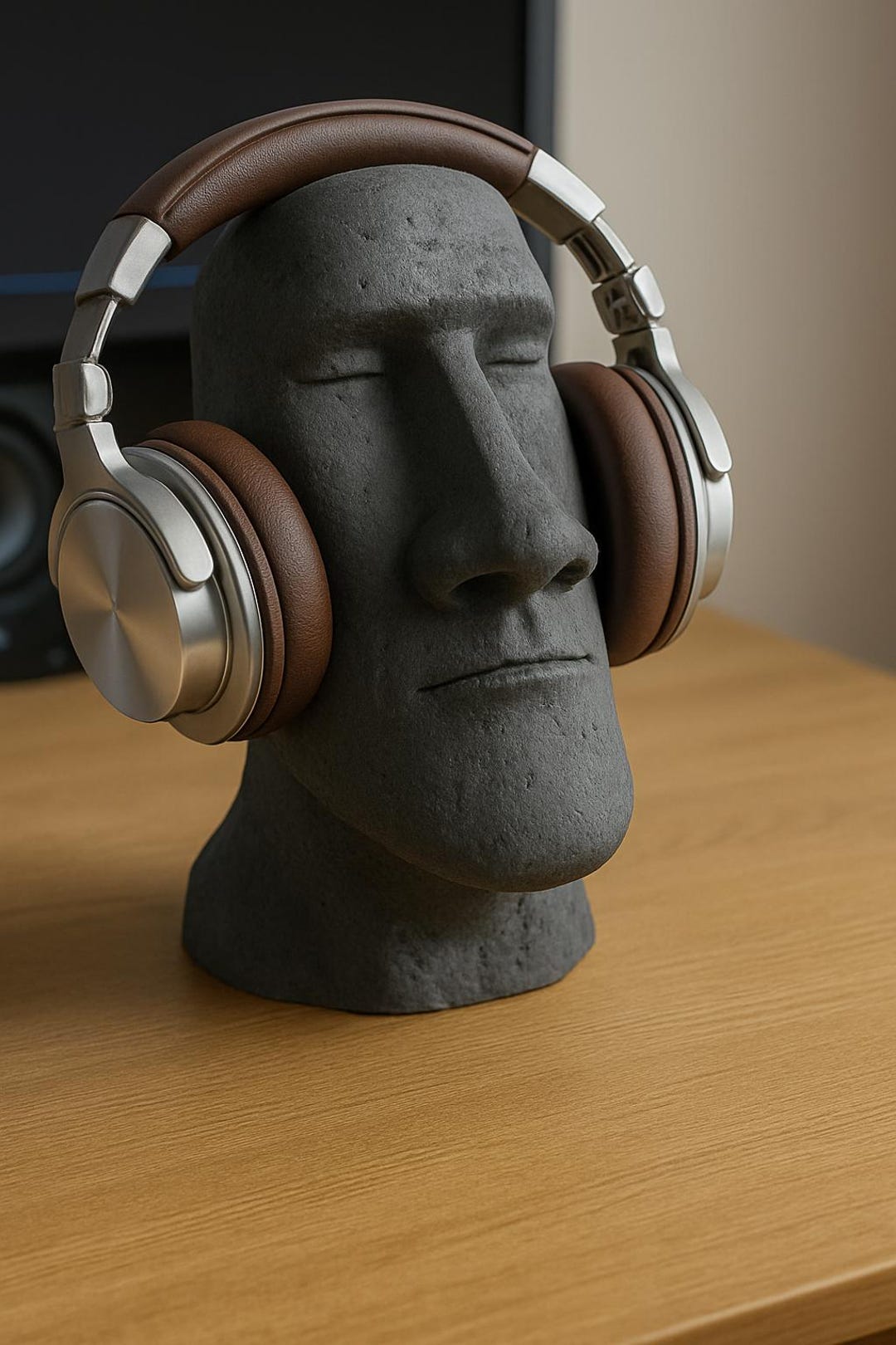 Moai Headphone Stand Resin, Easter Island Statue Headset Holder, Gamer ...