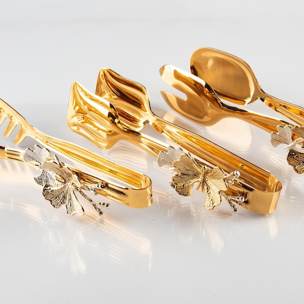 Gold Serving Tongs - Etsy Singapore