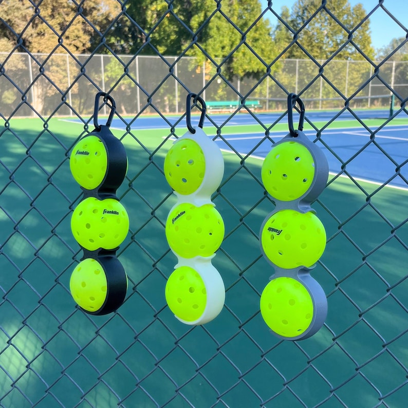 Pickleball Ball Holder - UV & Heat Resistant - Pickleball Gift - Ball ...
