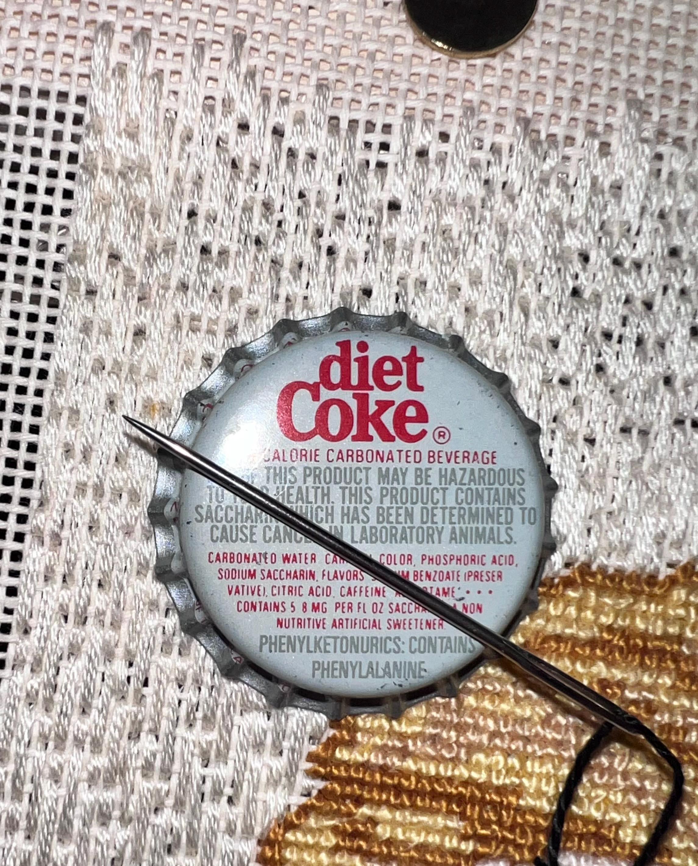 Vintage Diet Coke Bottle Cap Needle Minder: 1980s Coca Cola - Etsy