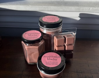 Peppermint Mocha Candle - Etsy
