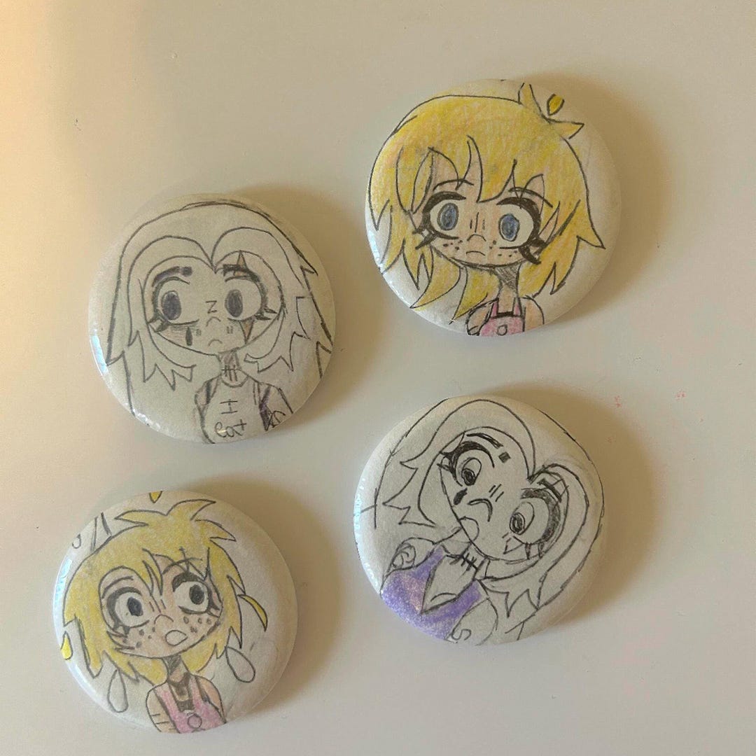 Custom Character and Oc Hand Drawn Pins|| Silly Doodle Pins - Etsy