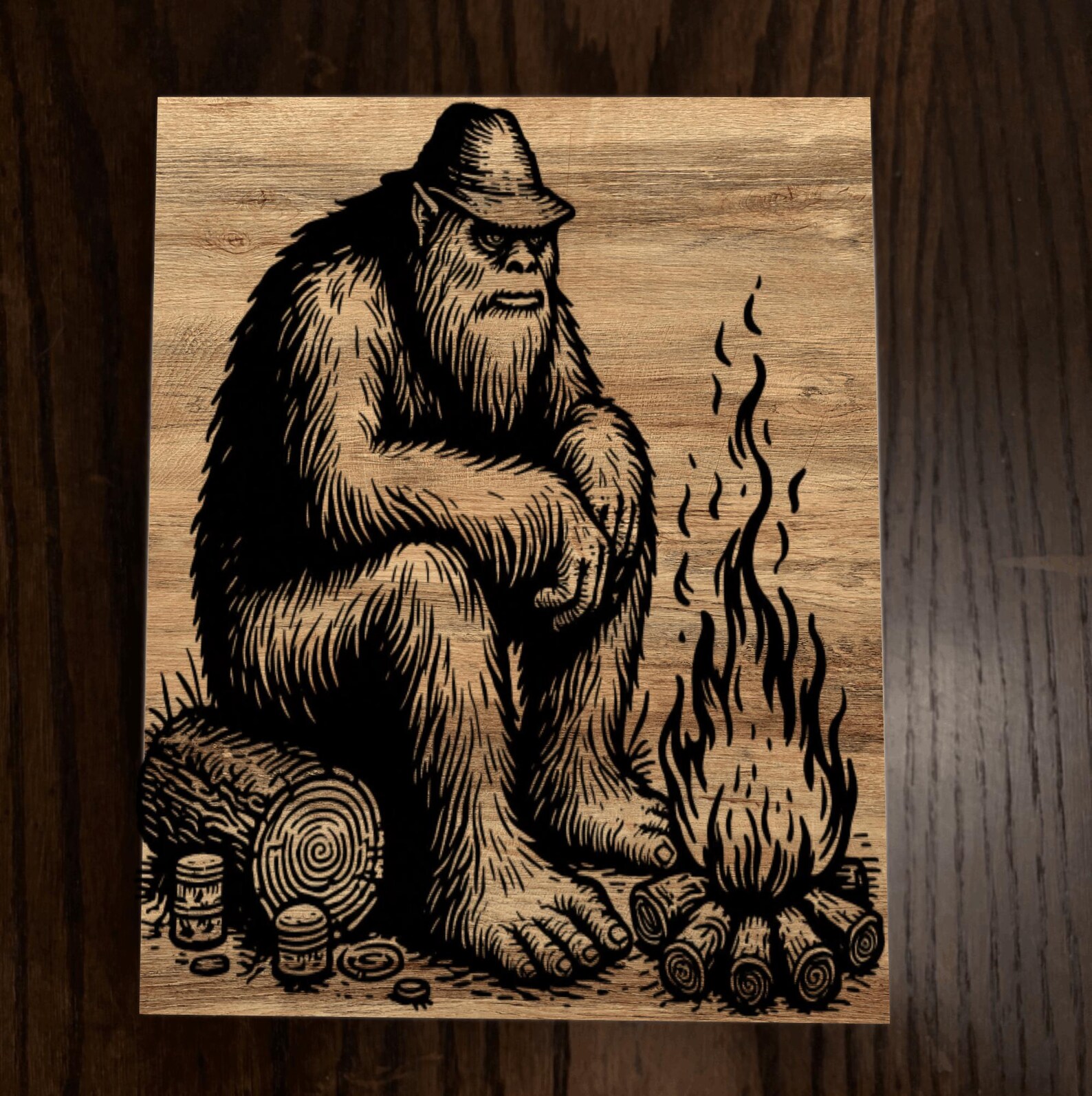 Bigfoot Wood Burning Stencil Bundle of 50, Traceable Pyrography ...